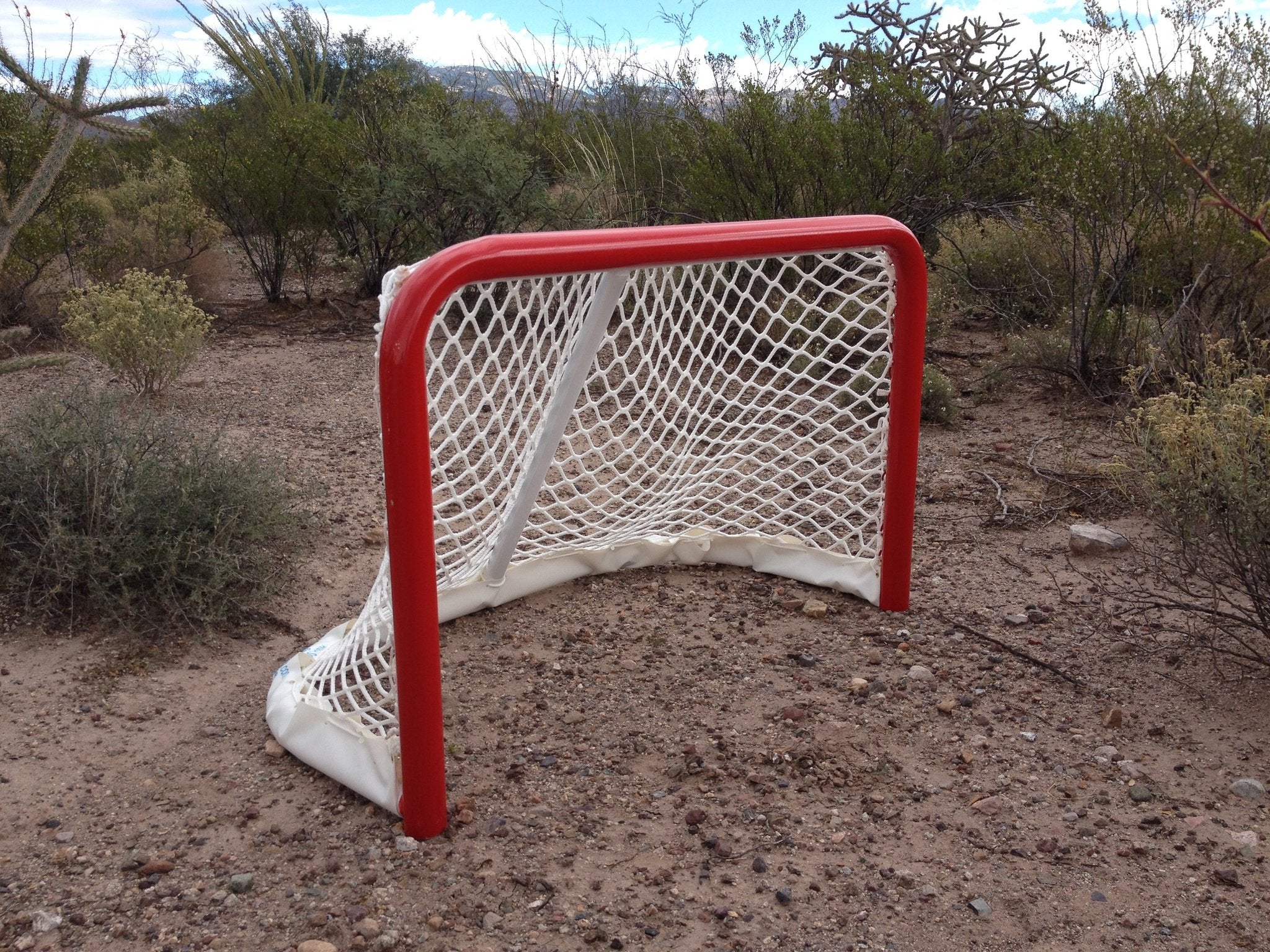 36" x 24" 6U Ice Hockey Goal, One Piece Welded, 2" Mini-Mite size ...